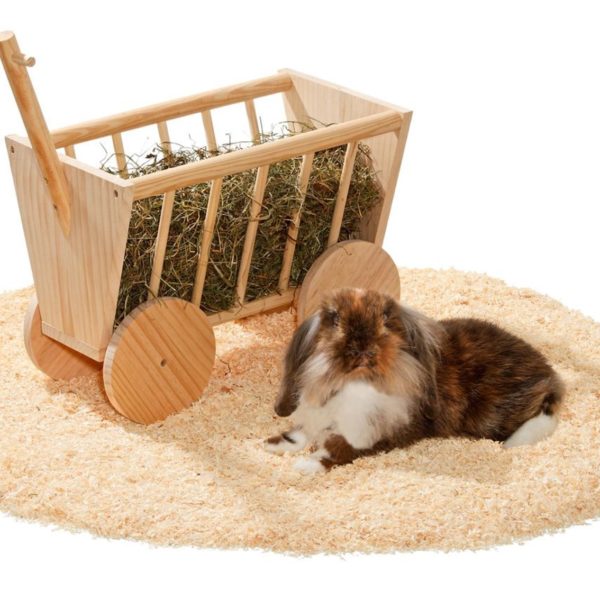 Charrette râtelier à foin pour lapins et rongeurs - BAMM Paris